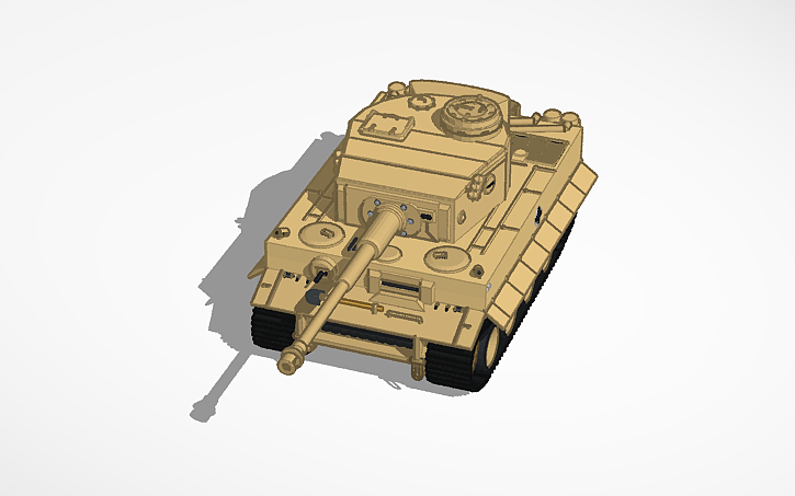 3D design Tiger 1 - Tinkercad