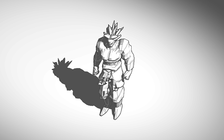 3D design Broly - Tinkercad