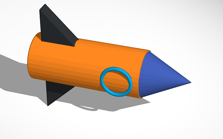 3D design SIMPLE ROKET - Tinkercad