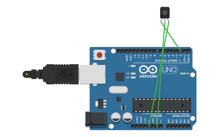 Circuit design Object Detection - IR Sensor - Tinkercad