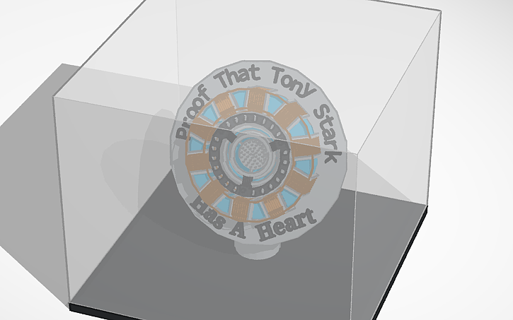 3D design Iron Man's Arc Reactor - Tinkercad