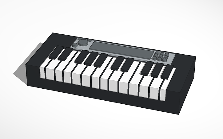 3D design Keyboard Piano - Tinkercad