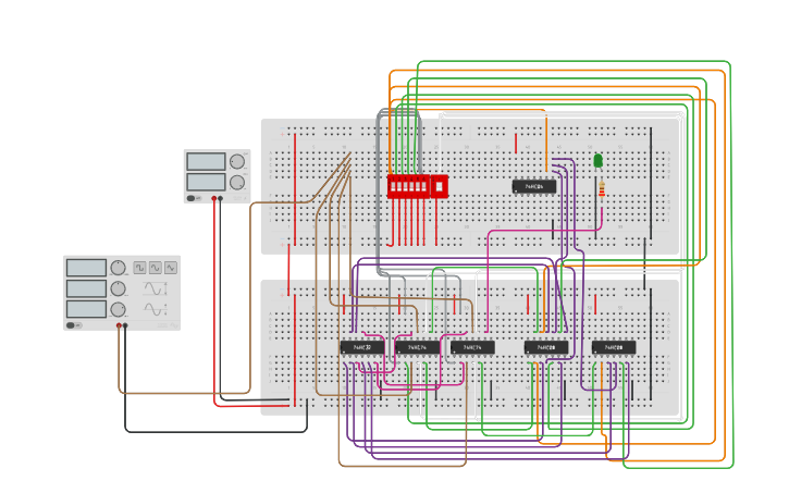 Circuit design PISO Ece proj - Tinkercad