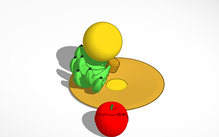 3D design fruit - Tinkercad