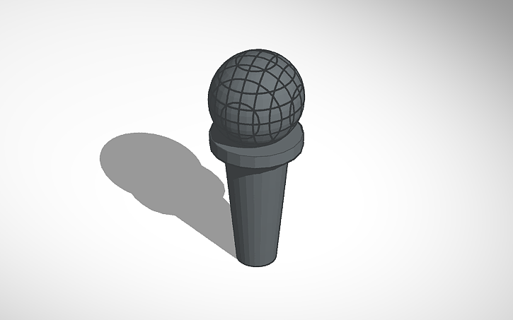 3D design FNF MIC - Tinkercad