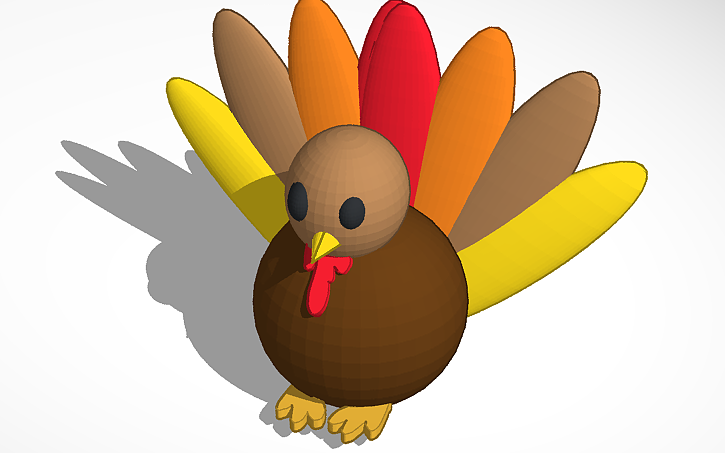 3D design turkey - Tinkercad
