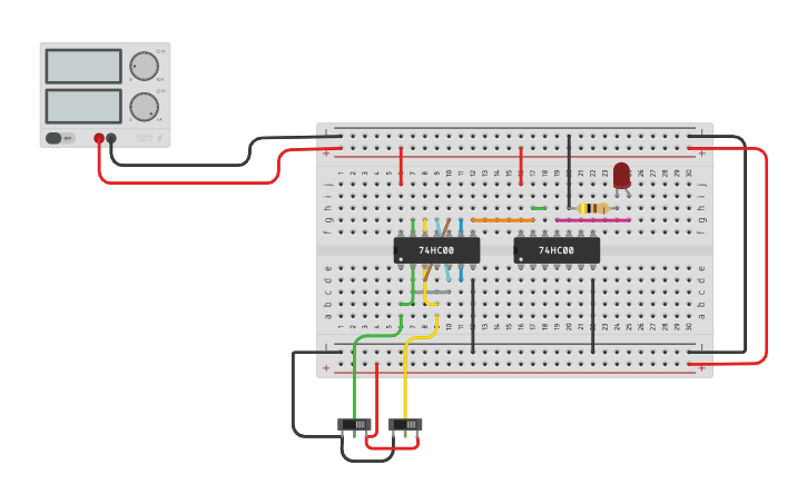 Circuit Design Xnor Gate Tinkercad