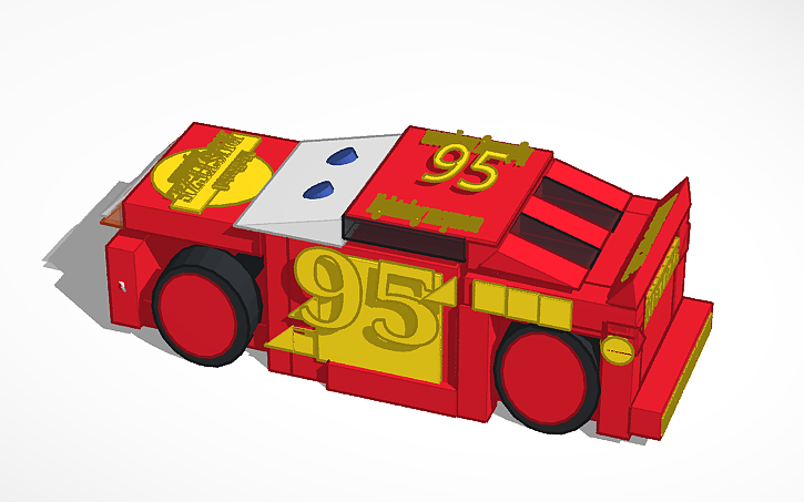 3D design CARS 3 ULTIMATE SPHERO LIGHTNING MCQUEEN - Tinkercad