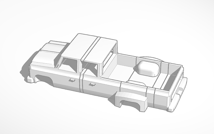 3D design dually chevy truck - Tinkercad