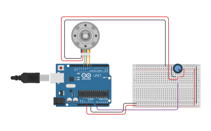 Circuit Design Copy Of Tinkercad Stepper Motor Tinkercad