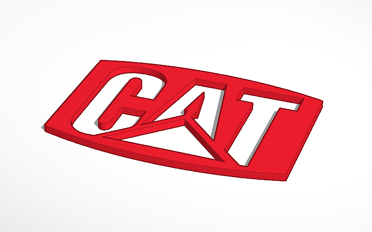 3D design Cat Logo - Tinkercad
