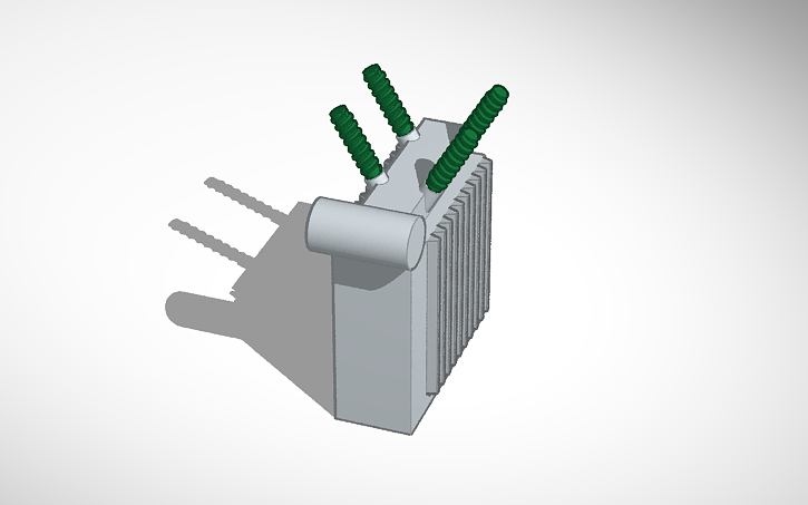 3D design Power substation A - N scale - Tinkercad