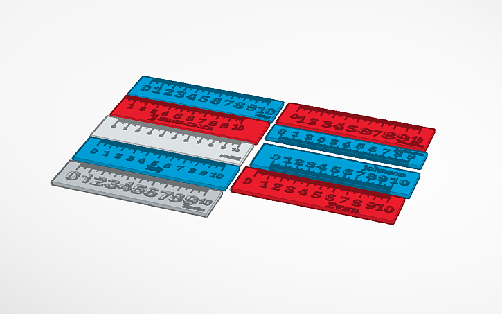 3D design 20260128winter ruler students - Tinkercad