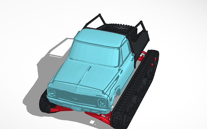 3D design Chevy Rock Crawler on Tracks - Tinkercad