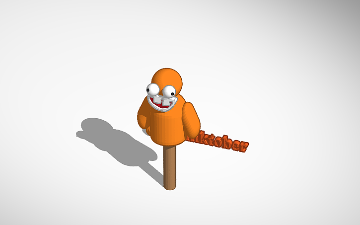 3D design the happy scarecrow - Tinkercad
