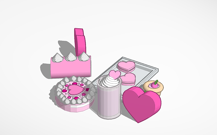 3D design Valentines day treats!! - Tinkercad