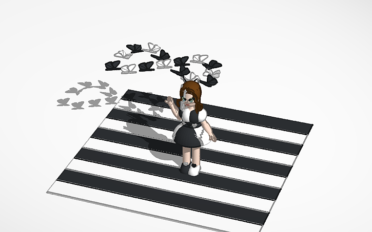 3D design anime girl - Tinkercad