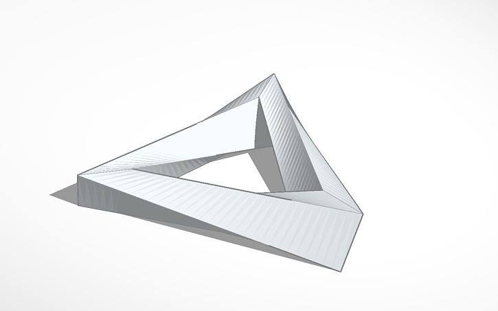3D design Penrose Triangle - Tinkercad