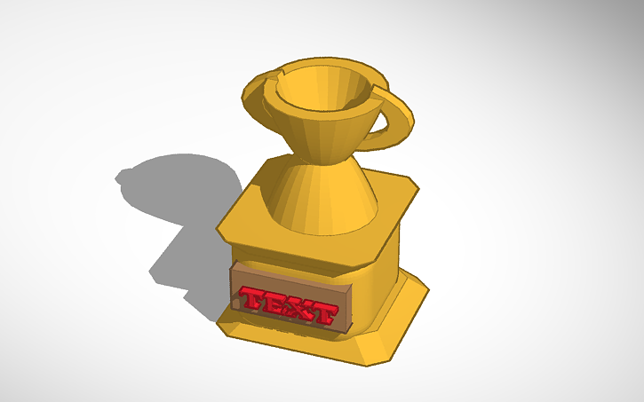3D design trophy - Tinkercad