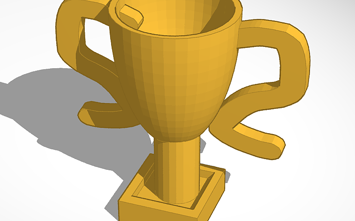 3D design Trophy - Tinkercad
