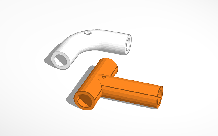 3D design rope connector - Tinkercad