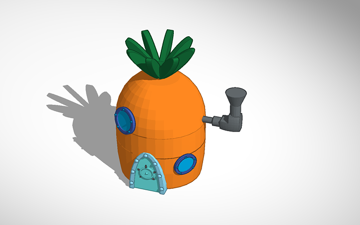 3D design spongebob house - Tinkercad