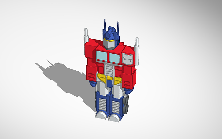 3D design optimus prime - Tinkercad