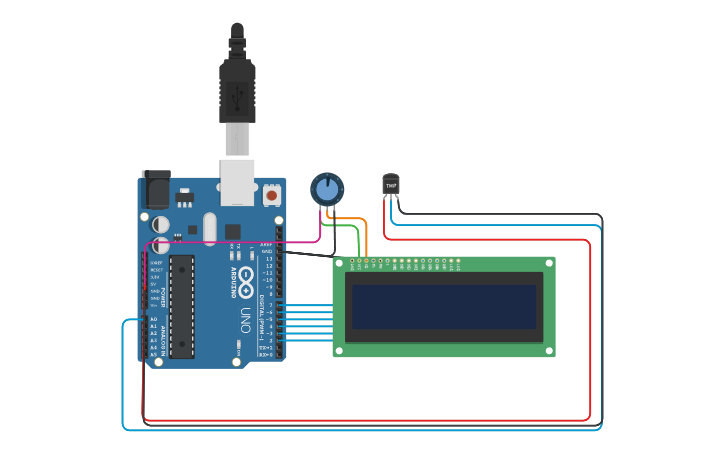 Circuit design Lesson 22 - Humiture Detection EDJEAN MORALES - Tinkercad