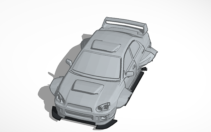 3D design Wide-Body Subaru Impreza - Tinkercad
