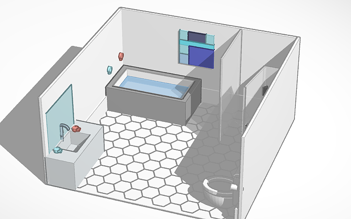 3D design Bathroom Collab - Tinkercad