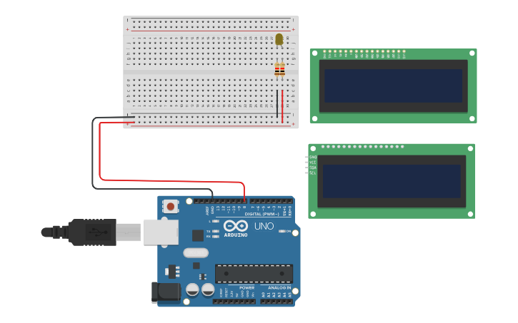 Circuit design prender un led con arduino - Tinkercad