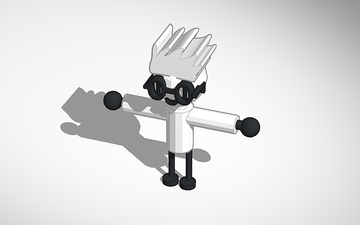 3D design Adam Vrchat avatar model - Tinkercad