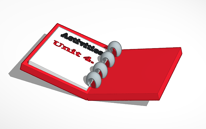 3D design Notebook - Tinkercad