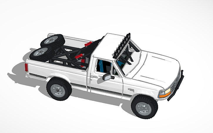 3D design '95 Ford F-150 prerunner baja truck - Tinkercad