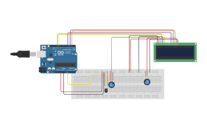 Circuit design Copy of Copy of Práctica 6 - Programas Arduino - Tinkercad