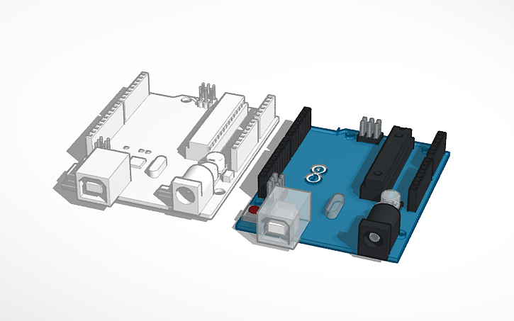 3D design Arduino uno - Tinkercad
