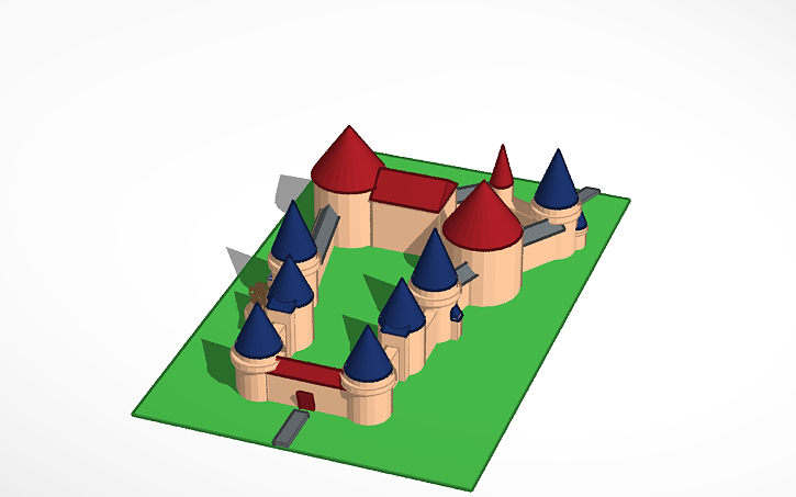 3D design Game of Thrones Riverrun Castle - Tinkercad