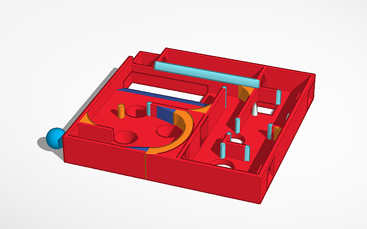 3D design Ball and Maze Game - Tinkercad