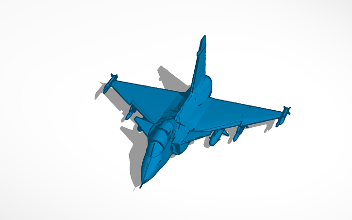 3D design fighter jet - Tinkercad