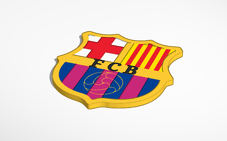 3D design Barcelona FC - Tinkercad