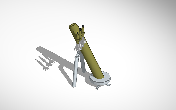 3D design Mortar and mortar shell - Tinkercad