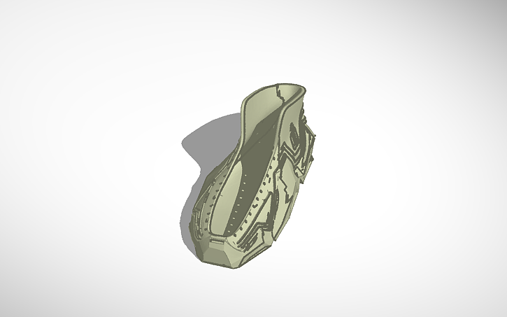 3D design flexible sneakers left shoe - Tinkercad