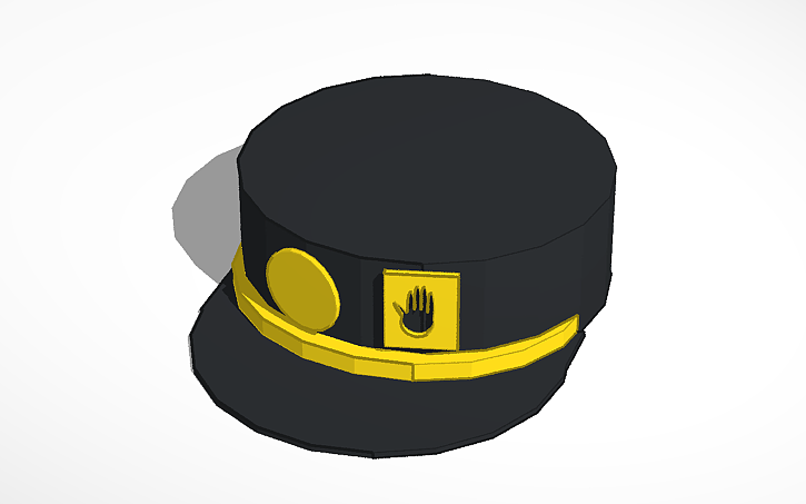3D design Jotaro's Hat from JJBA - Tinkercad