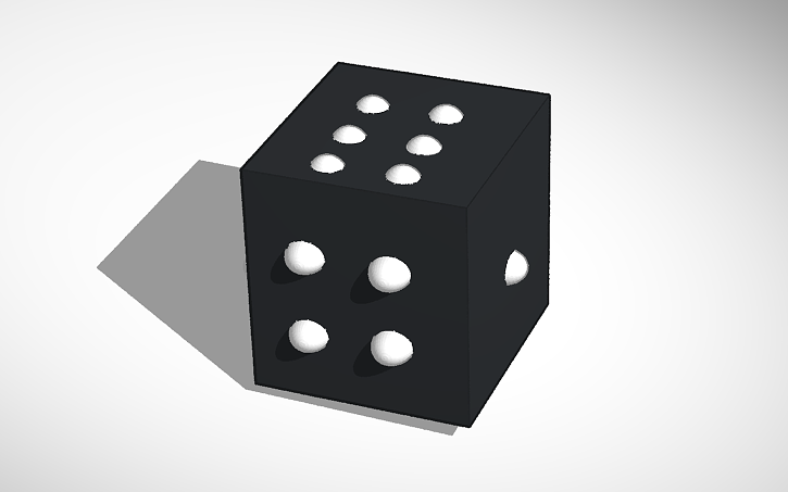 3D design un dado - Tinkercad