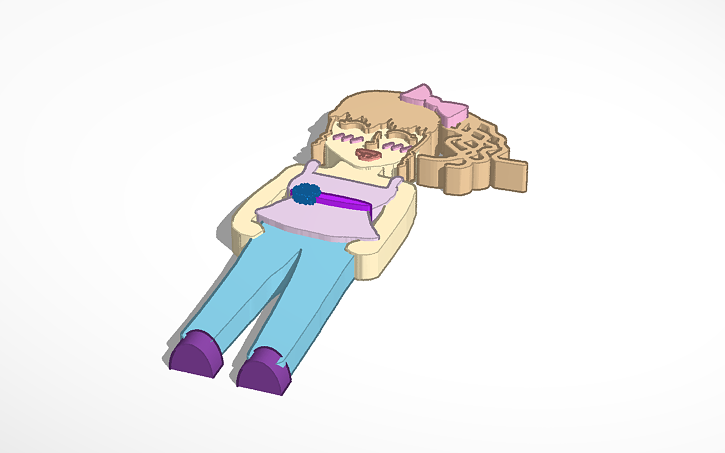 3D design anime girl - Tinkercad