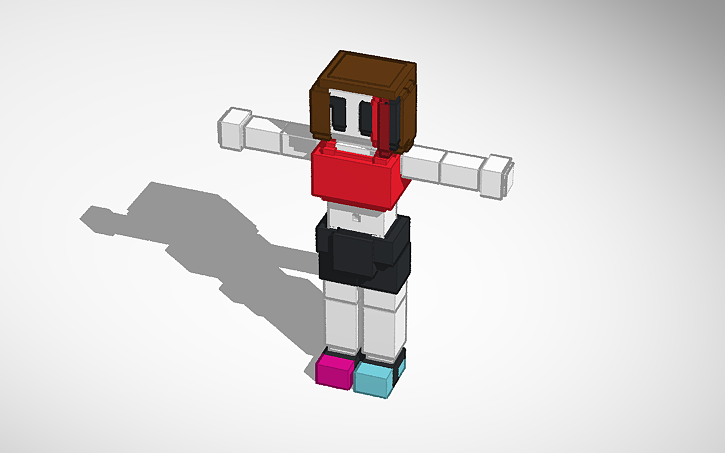 3D design Blocky Clara Rag doll (sim lab copy and try) - Tinkercad