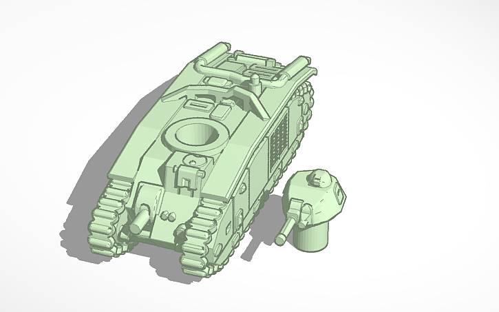 3D design Char B1 - Tinkercad