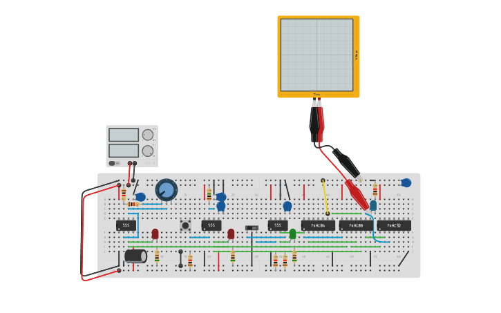 Circuit design Clock Module - Tinkercad