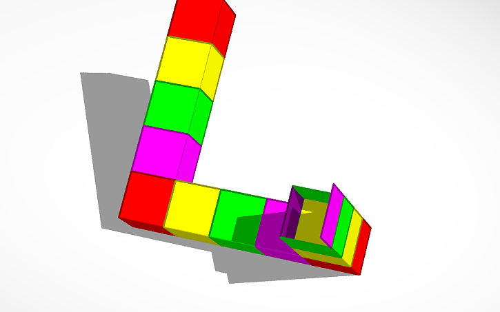3D design Impossible Triangle Illusion - Tinkercad