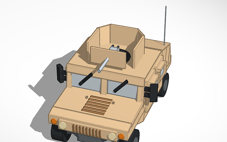 3D design humvee - Tinkercad
